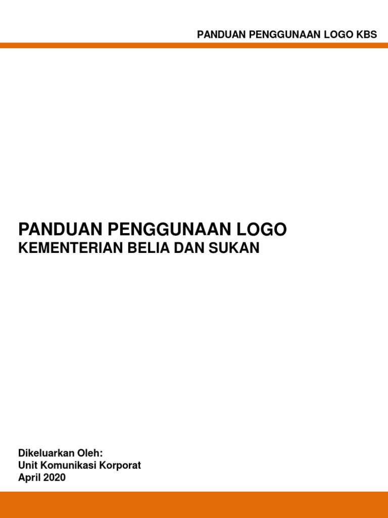 Panduan Penggunaan Logo KBS 2020 | PDF