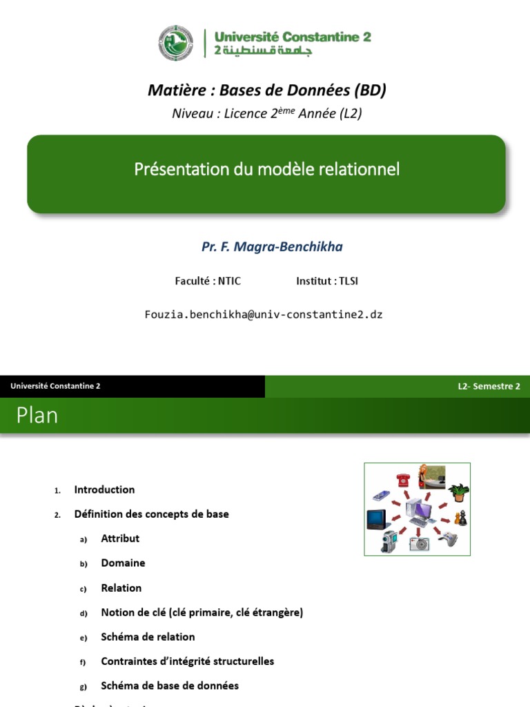 Chapitre 2-Présentation Du Modèle Relationnel | PDF | Modèle relationnel | Base de données ...