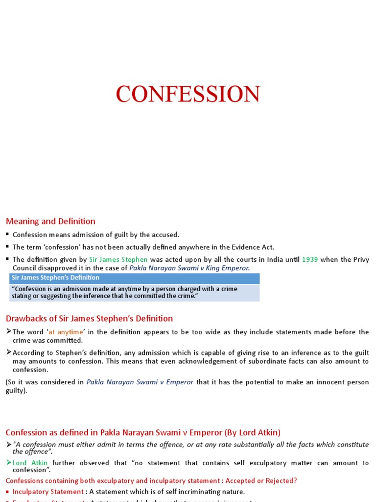 Confession | PDF