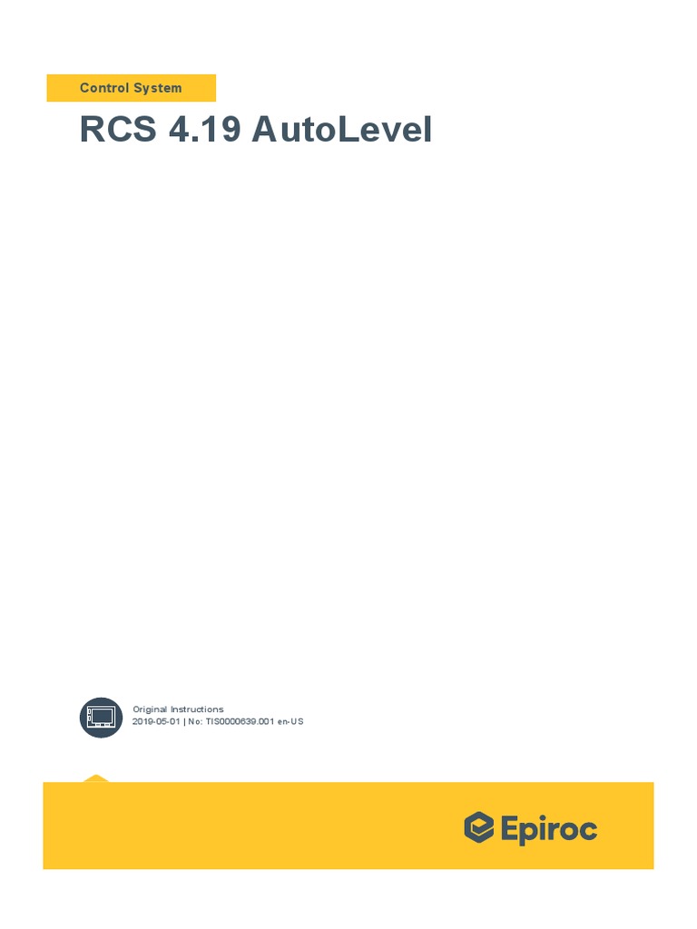TIS0000639.001 en-US RCS 4.19 AutoLevel | PDF