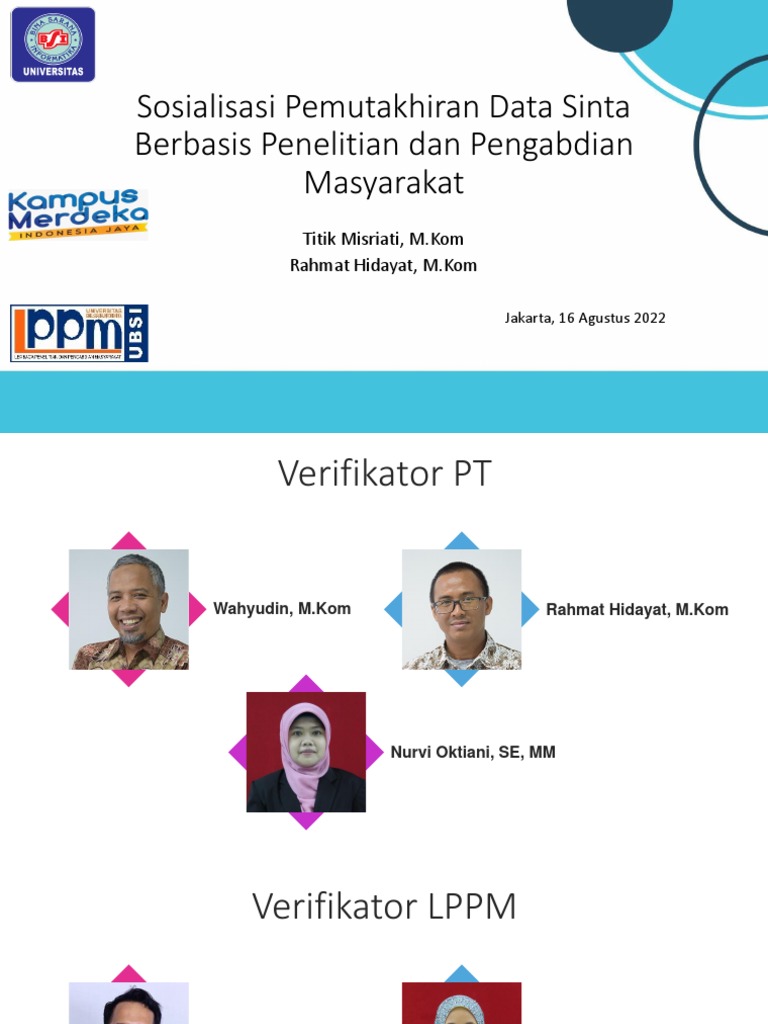 Pemutakhiran Data Pengabdian Masyarakat Di Sinta-OK | PDF | Komputer