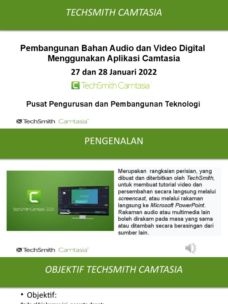 Slide Kursus Camtasia | PDF