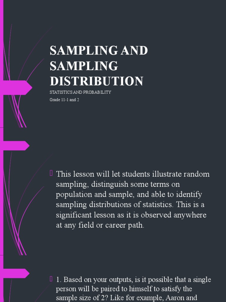 Grade 11.sampling Distribution | PDF