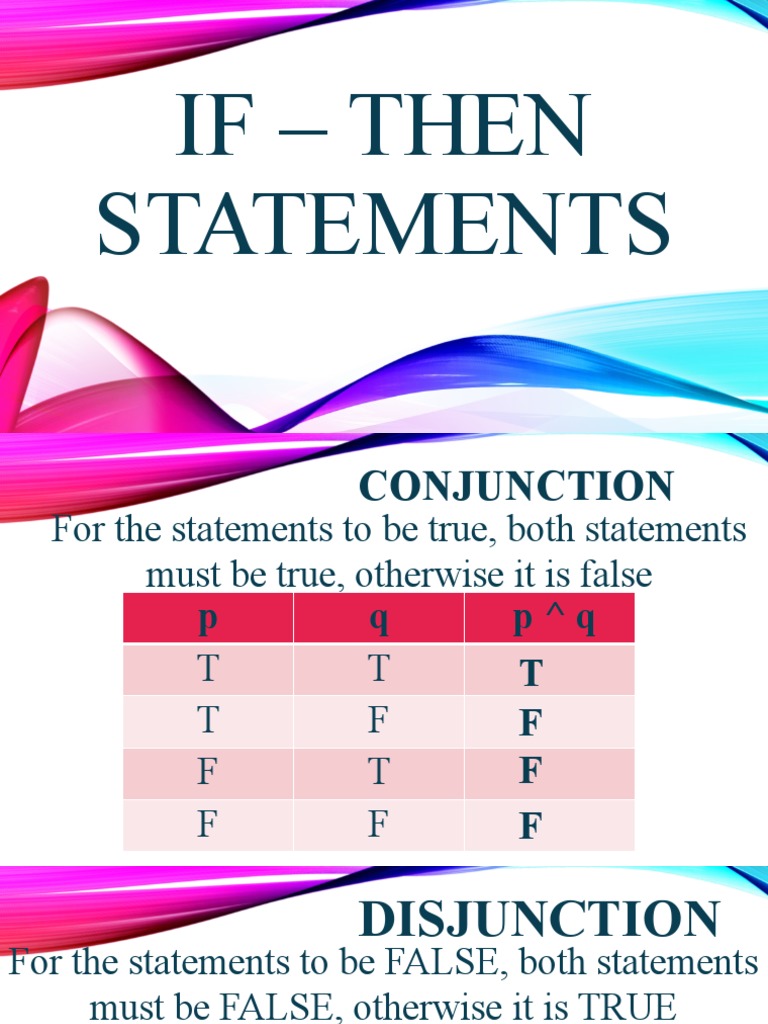 If Then Statements Pdf