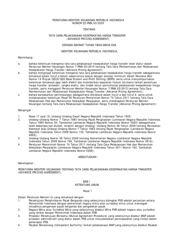 PMK 22 2020 Apa | PDF