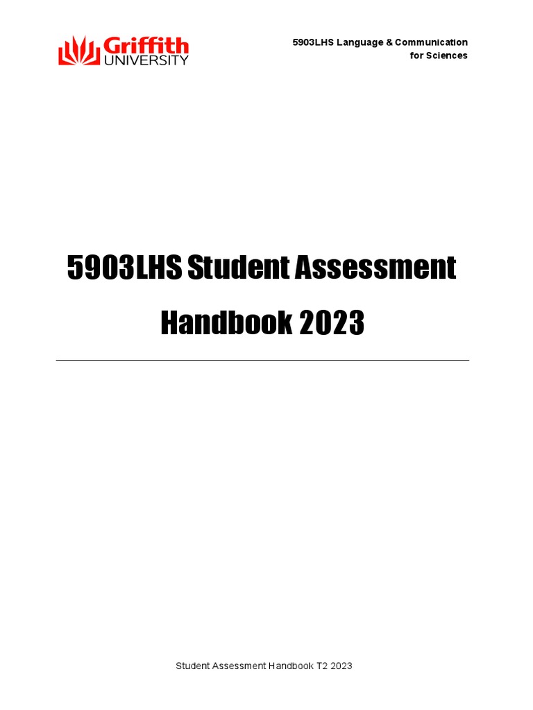 5903LHS Student Assessment Handbook 2023 | PDF