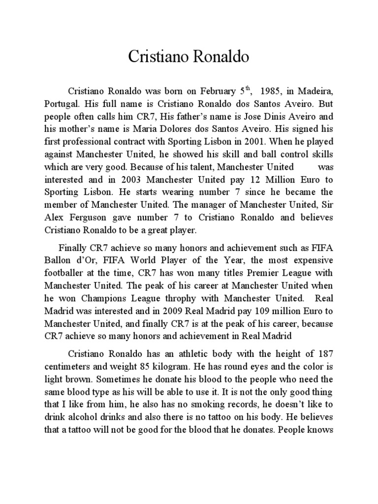 Cristiano Ronaldo | PDF