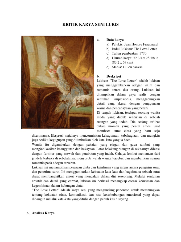 Kritik Karya Seni Lukis | PDF