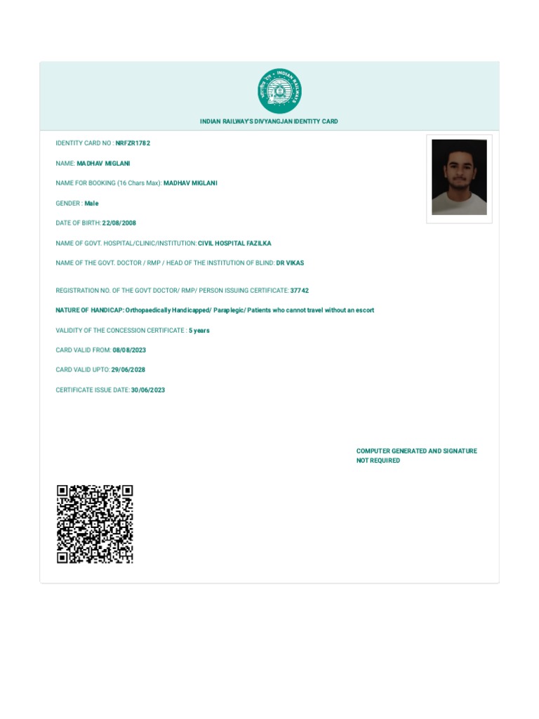 Divyangjan Card | PDF