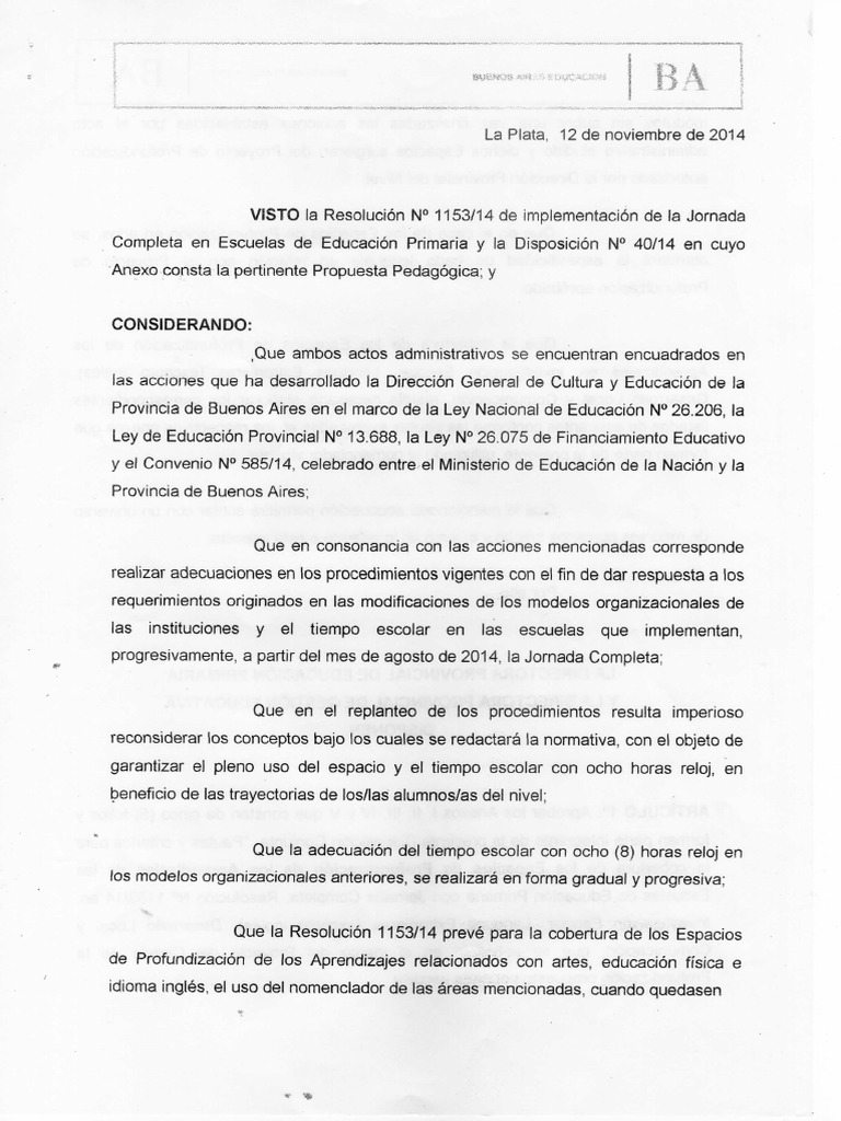 DGCYE - DPEP. Disposición Conjunta 6-14.pautas y Criterios para La ...