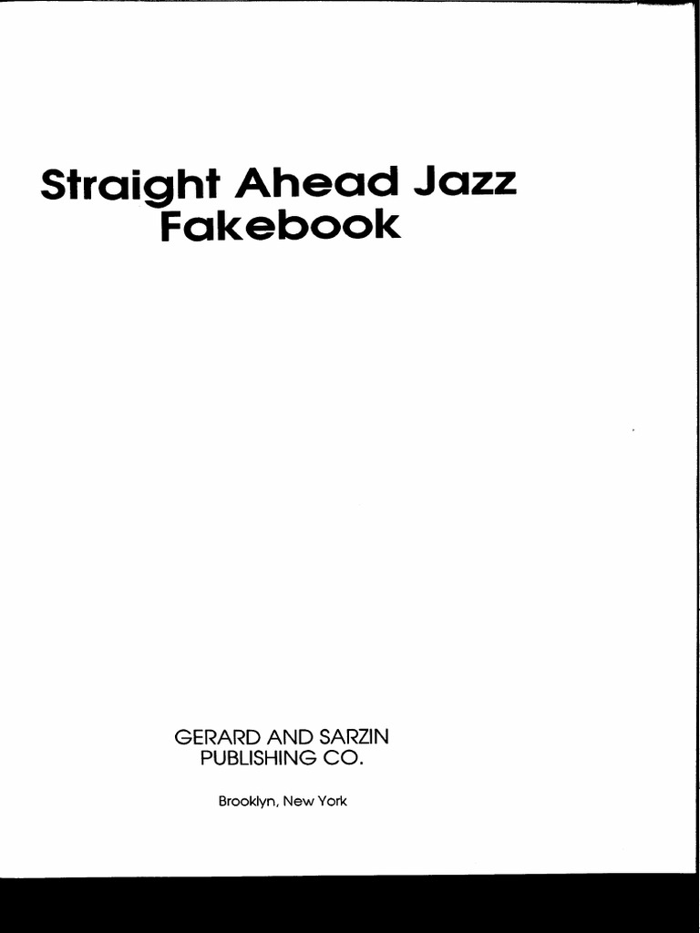 (Fakebook) Straight Ahead Jazz Fakebook | PDF