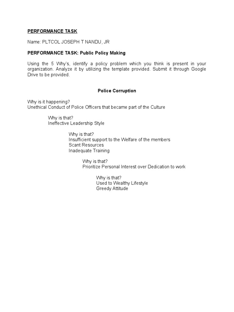 Performance Task 02032023 | PDF | Self-Improvement