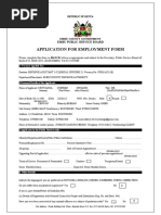 Application For Employment Form | PDF