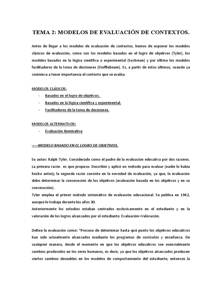TEMA2 | PDF | Evaluación | Toma de decisiones