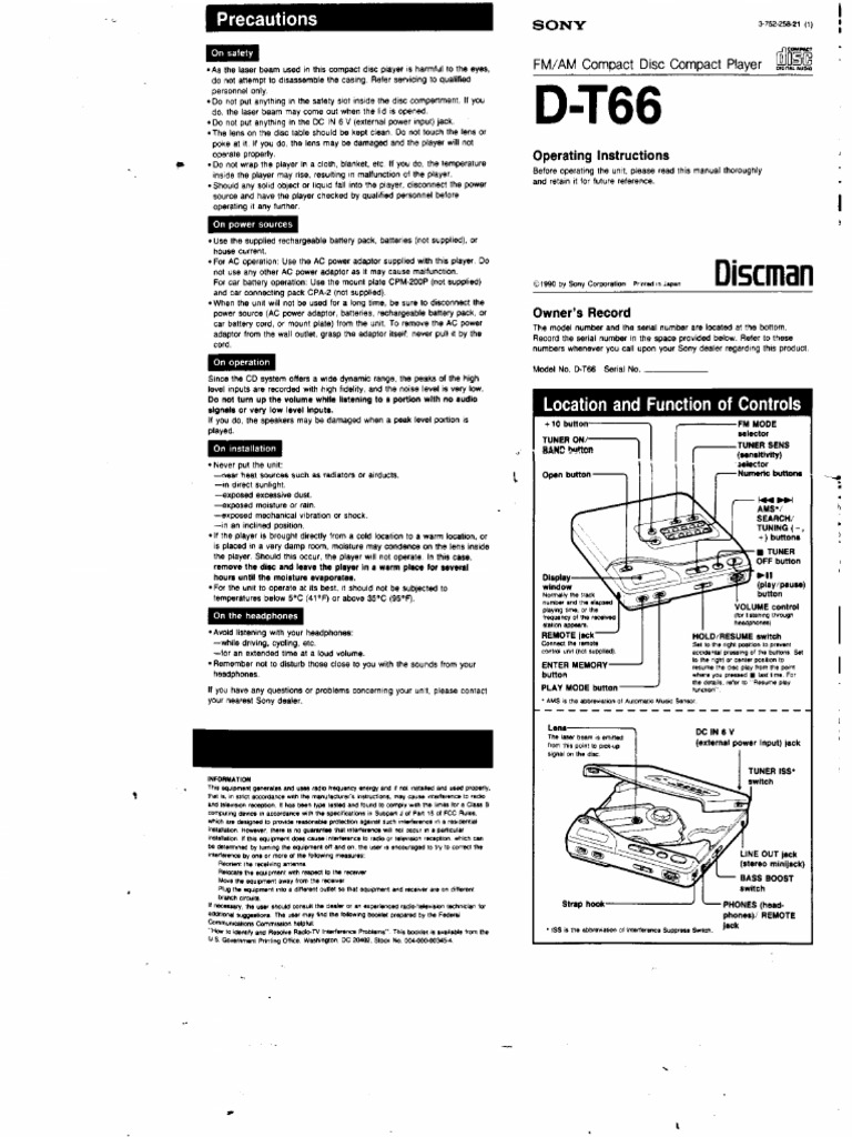 Sony dt66 User Manual | PDF