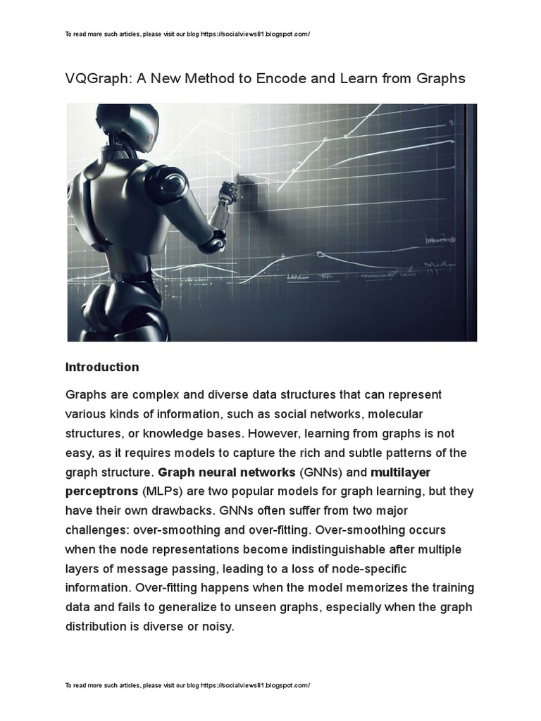 VQGraph: A New Method To Encode and Learn From Graphs | PDF | Art ...