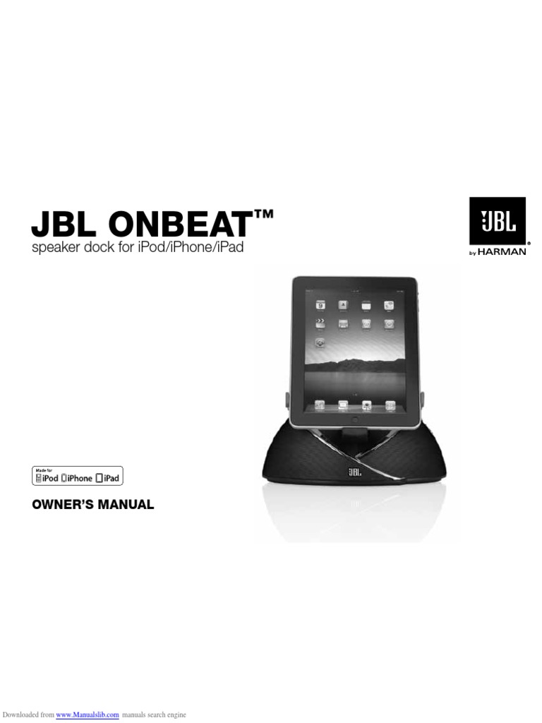JBL Onbeat | PDF | I Pod | I Pad