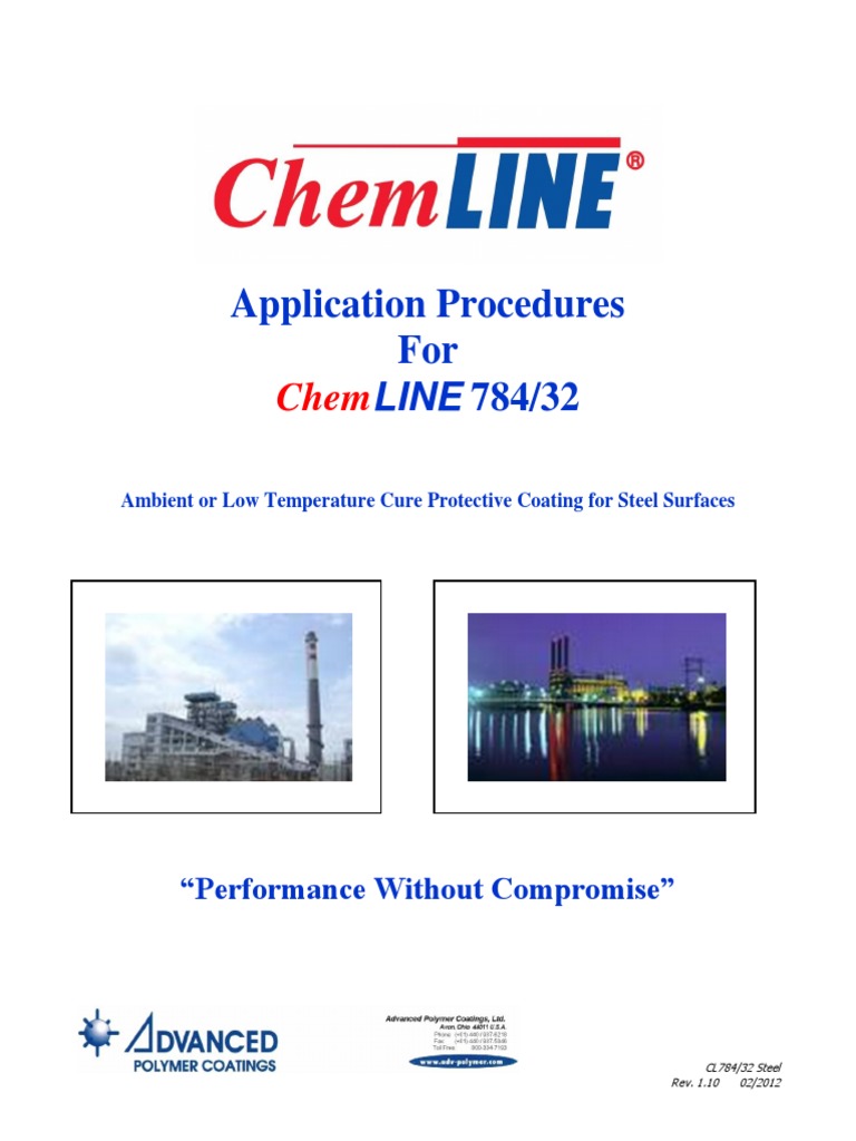 ChemLine 784 32 STEEL Application Guide FEB 2012 | PDF