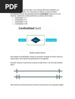 Tipos de Cardinalidad y Símbolos | PDF
