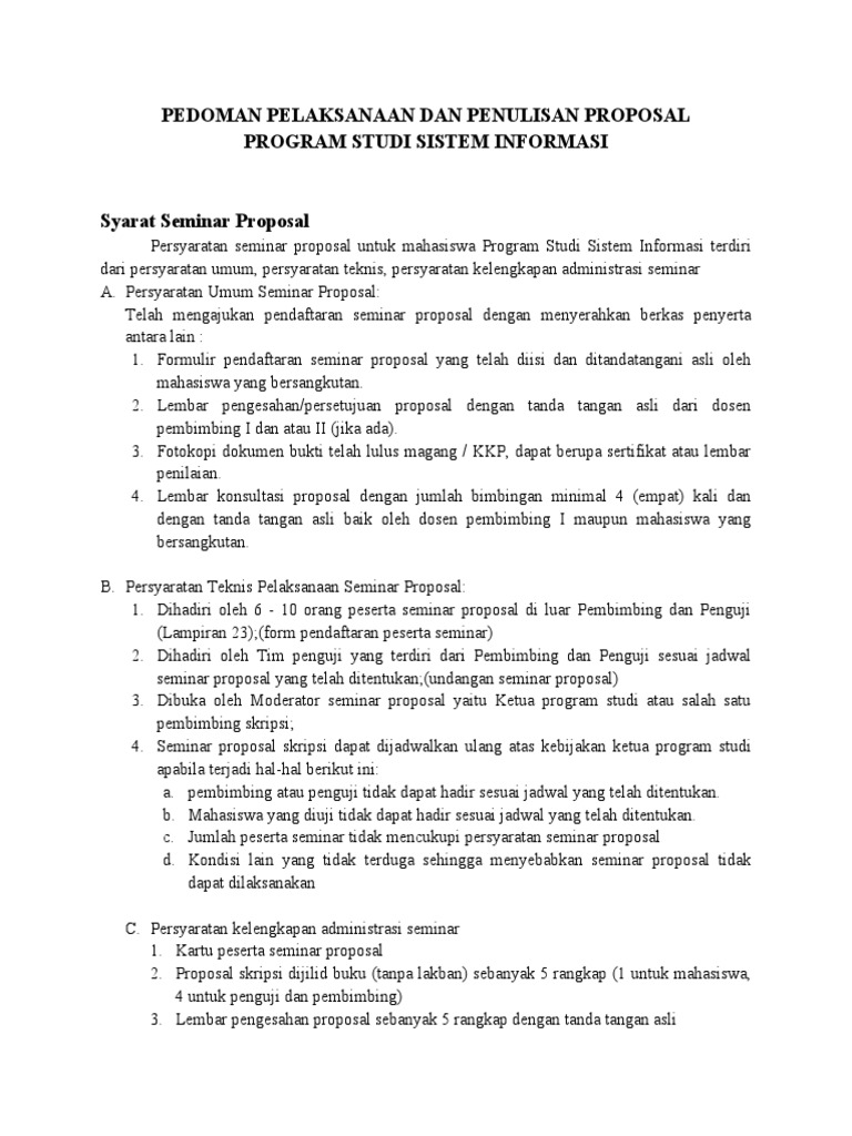 Panduan Proposal | PDF