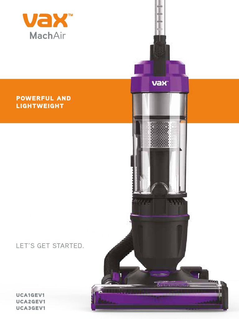 Mach Air User Guide | PDF | Vacuum Cleaner | Machines