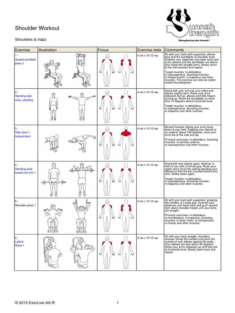 Shoulder Workout | PDF | Arm | Shoulder