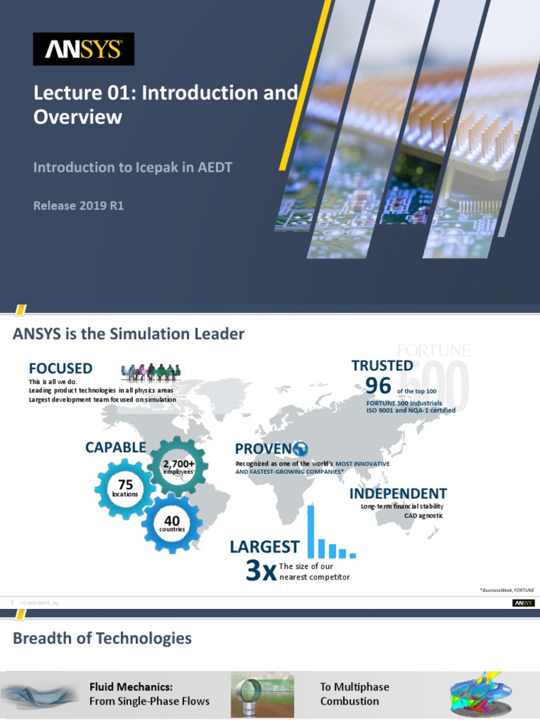 AEDT Icepak Intro 2019R1 L1 Introduction Overview | PDF