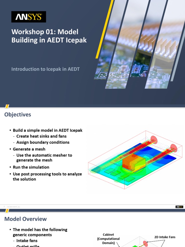 Aedt 2019r1 M01 Model Building With Icepak In Aedt Basics Pdf Computing