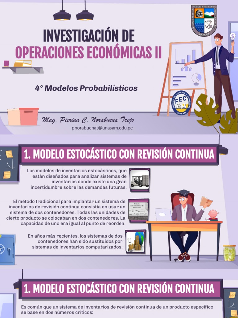 4 Modelo Probabilistico | PDF | Inventario | Economias
