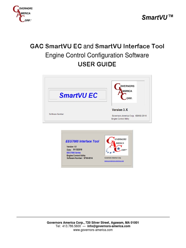 GAC SmartVU EC and SmartVU Interface Tool - Configuration Software USER GUIDE | PDF