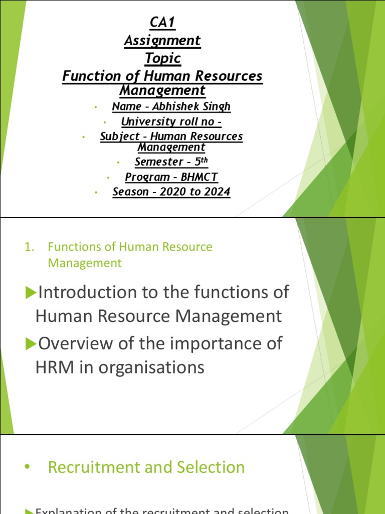 Human Resource Ca1 | PDF