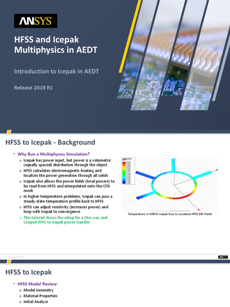 AEDT_2019R1_M04_AEDT_HFSS_Icepak_Coupling | PDF