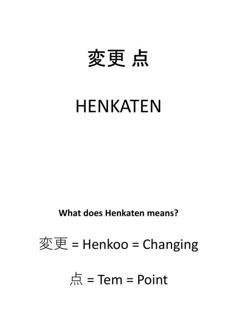 Understanding Henkaten Management | PDF