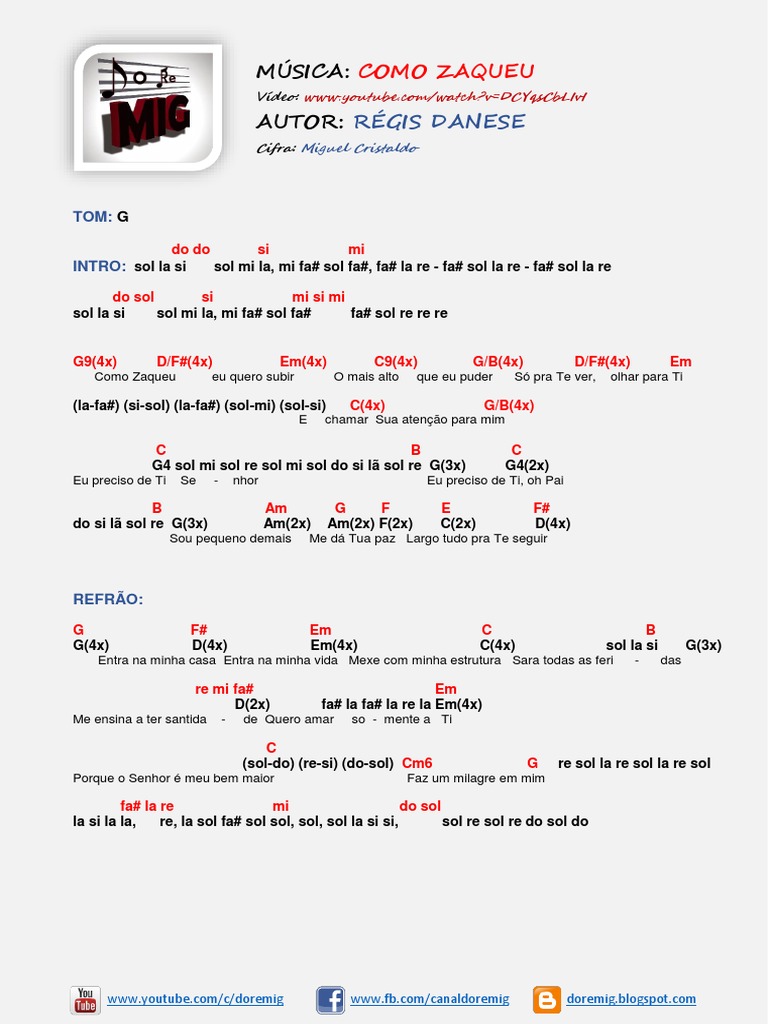 Como Zaqueu (R. Danese) | PDF