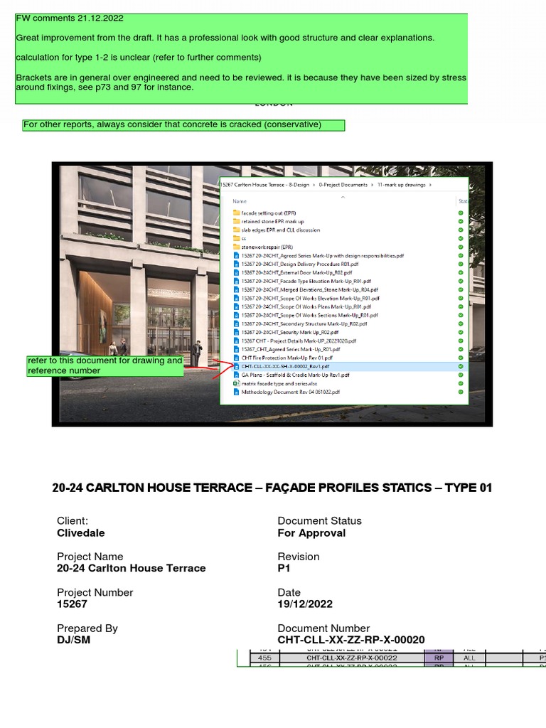 CHT-CLL-XX-ZZ-RP-X-00022 - 20.000 Series Profiles Report - P1 With FW Comments | PDF ...