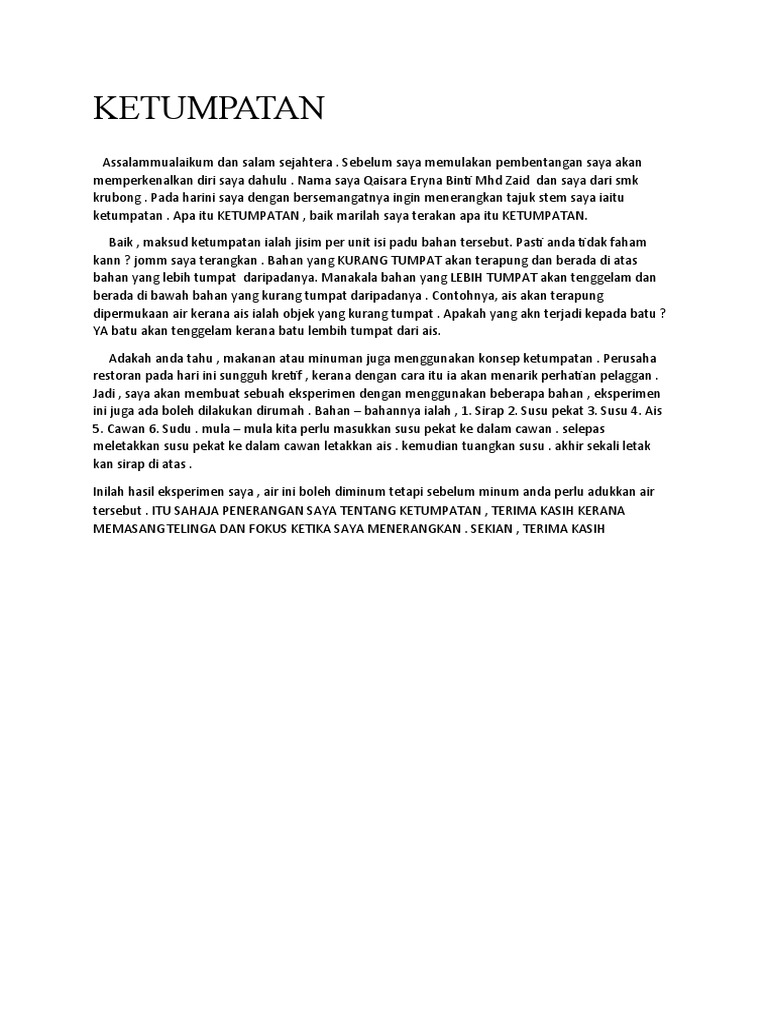 KETUMPATAN | PDF