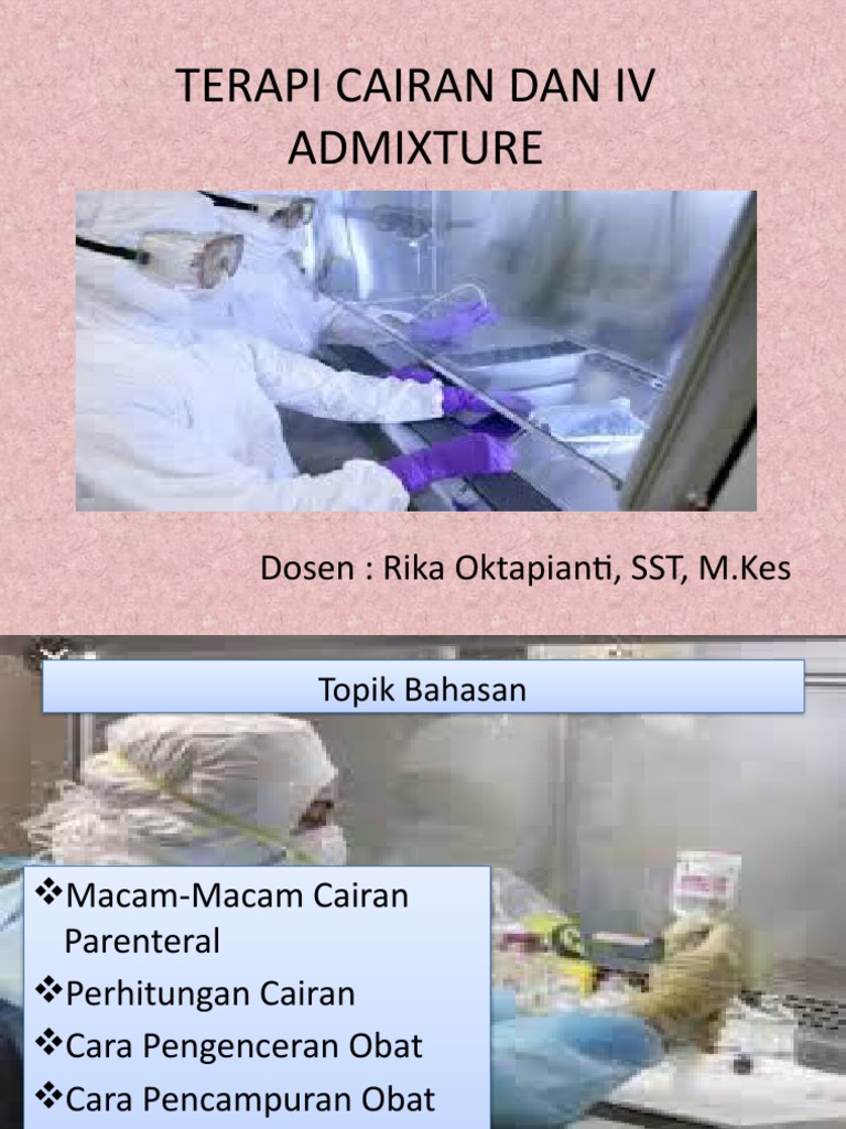 Terapi Cairan Dan Iv Admixture | PDF