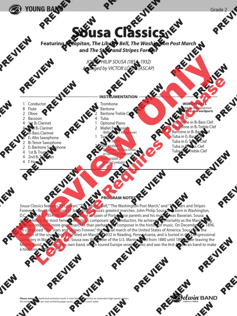 Grade Sousa Classics | PDF