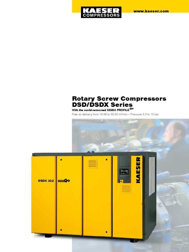 Kaeser DSD/DSDX Rotary Screw Compressors | PDF | Electric Motor ...