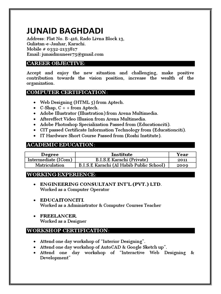 Junaid Baghdadi | PDF