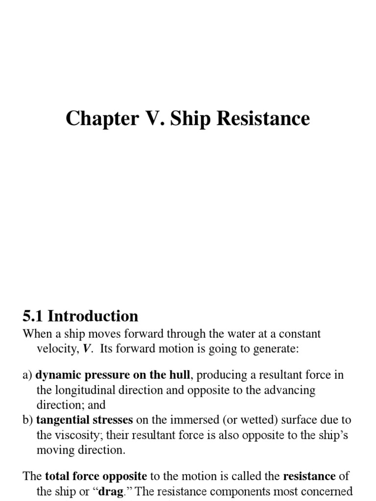 Understanding Ship Resistance Factors | PDF | Teaching Methods ...
