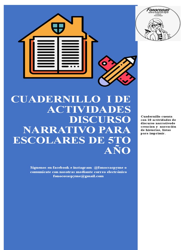 Cuadernillo Discurso Narrativo Numero I 5to Basico | PDF