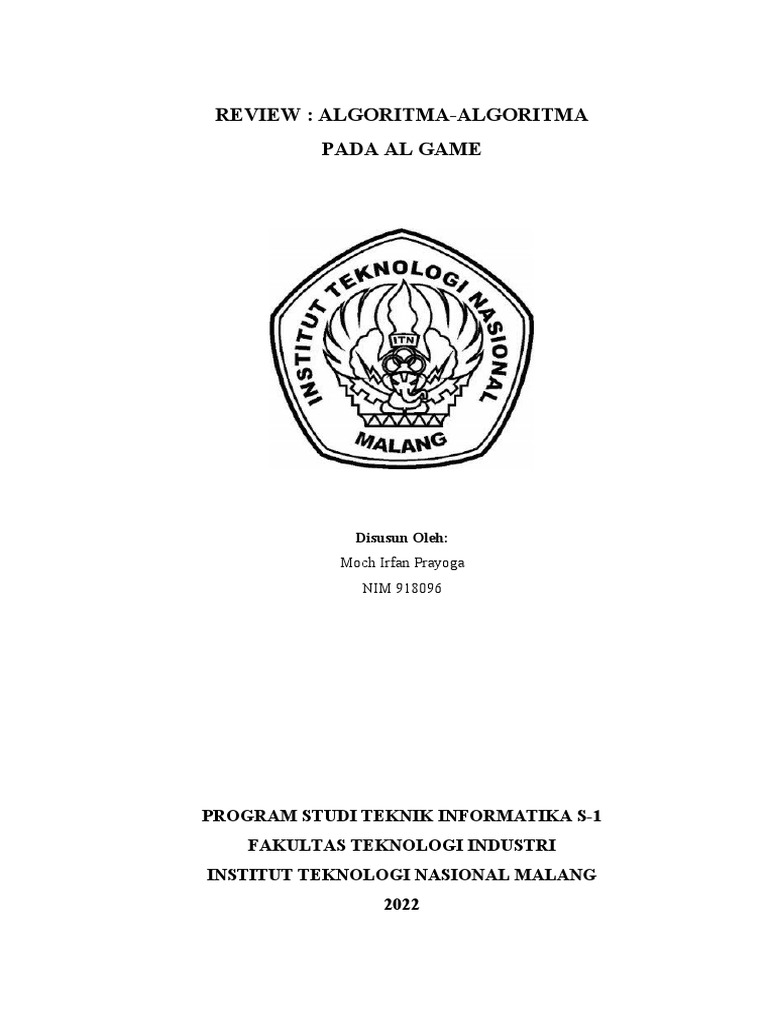 Algoritma Game: Minimax dan Fuzzy | PDF | Komputer