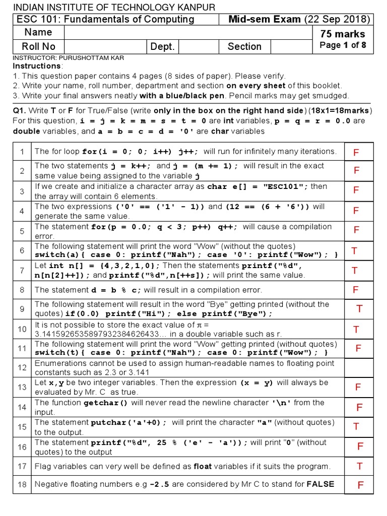 Midsem Exam Pdf Software Development Computer Engineering 