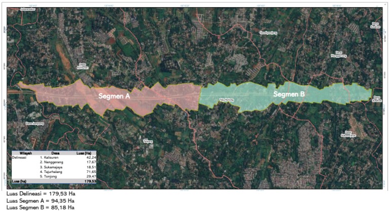 Delineasi Awal Koridor Jalan Bojong Gede - Kemang | PDF
