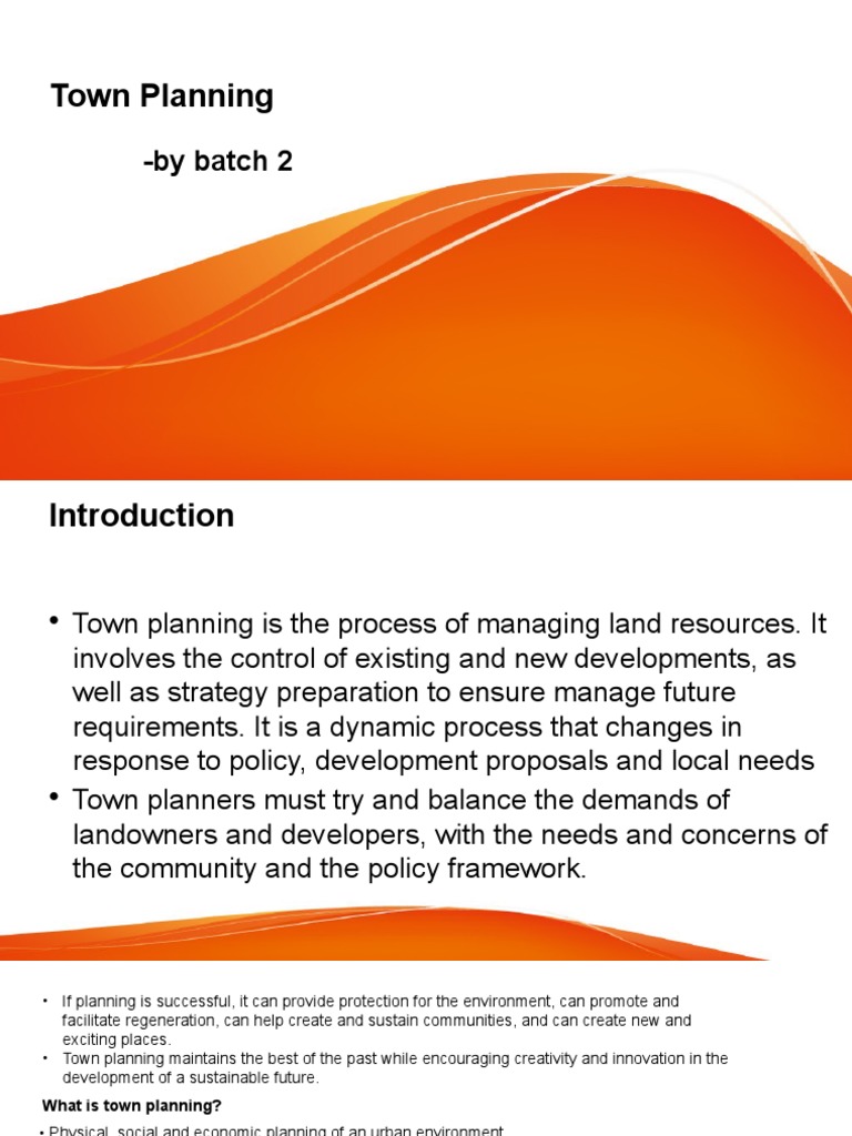 Town Planning | PDF | Urban Planning | Sustainability