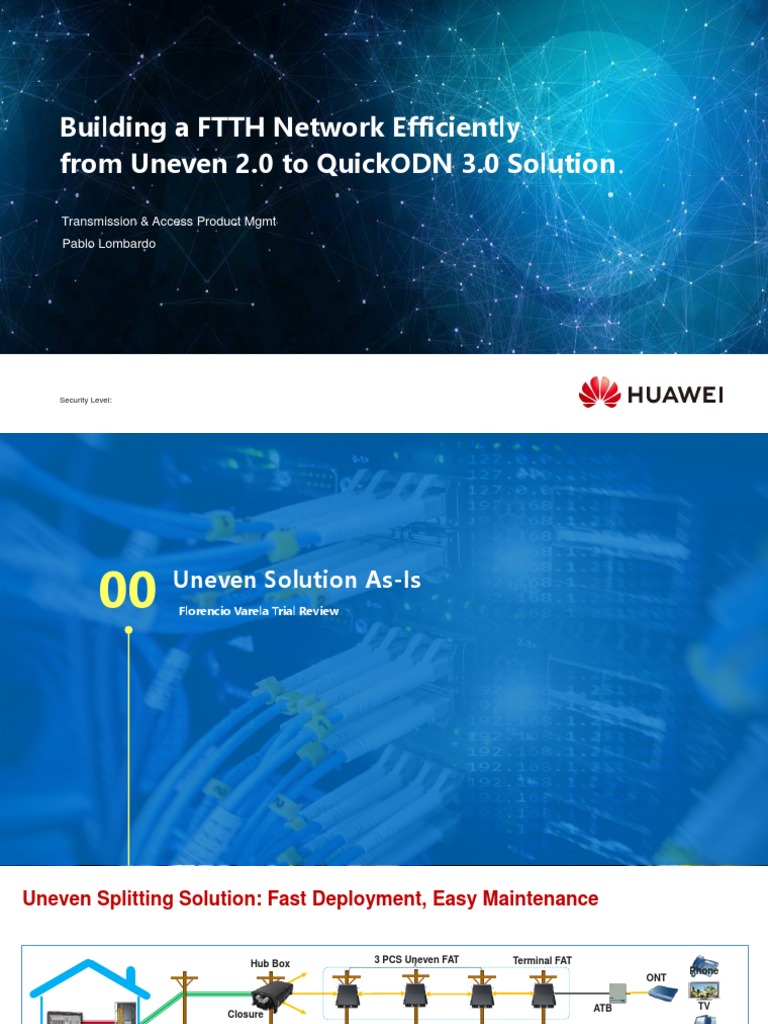 Efficient FTTH Network Solutions | PDF | Fiber To The X | Optical Fiber