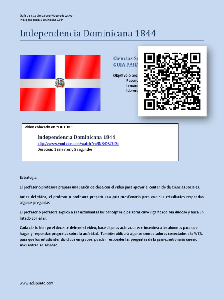 GUIA SOC - Independencia Dominicana 1844 | PDF | República Dominicana ...