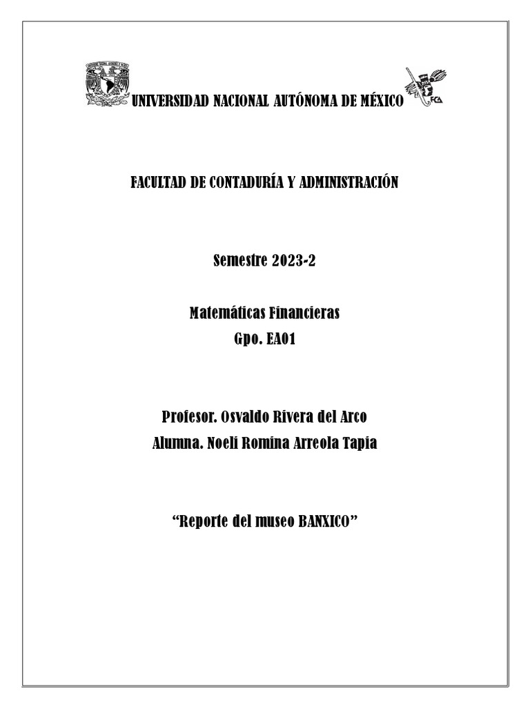 Reporte BANXICO | PDF