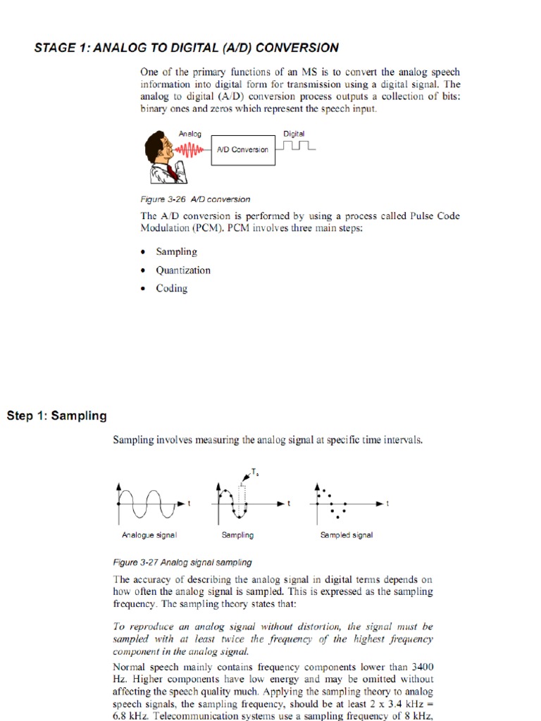 GSM Transmission Process | PDF